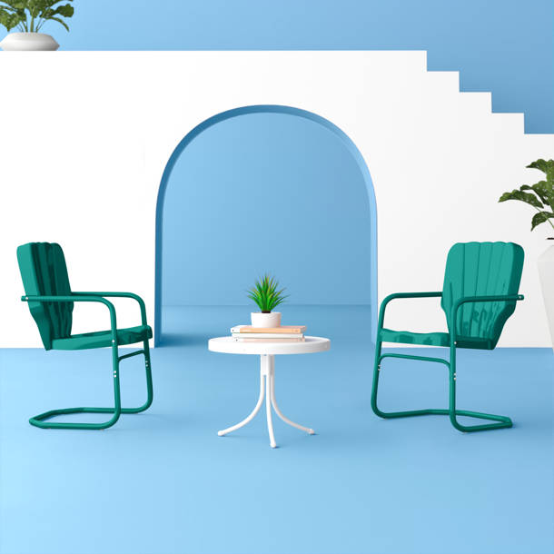 Hashtag Home Kasen 4 - Person Round Outdoor Dining Set & Reviews | Wayfair